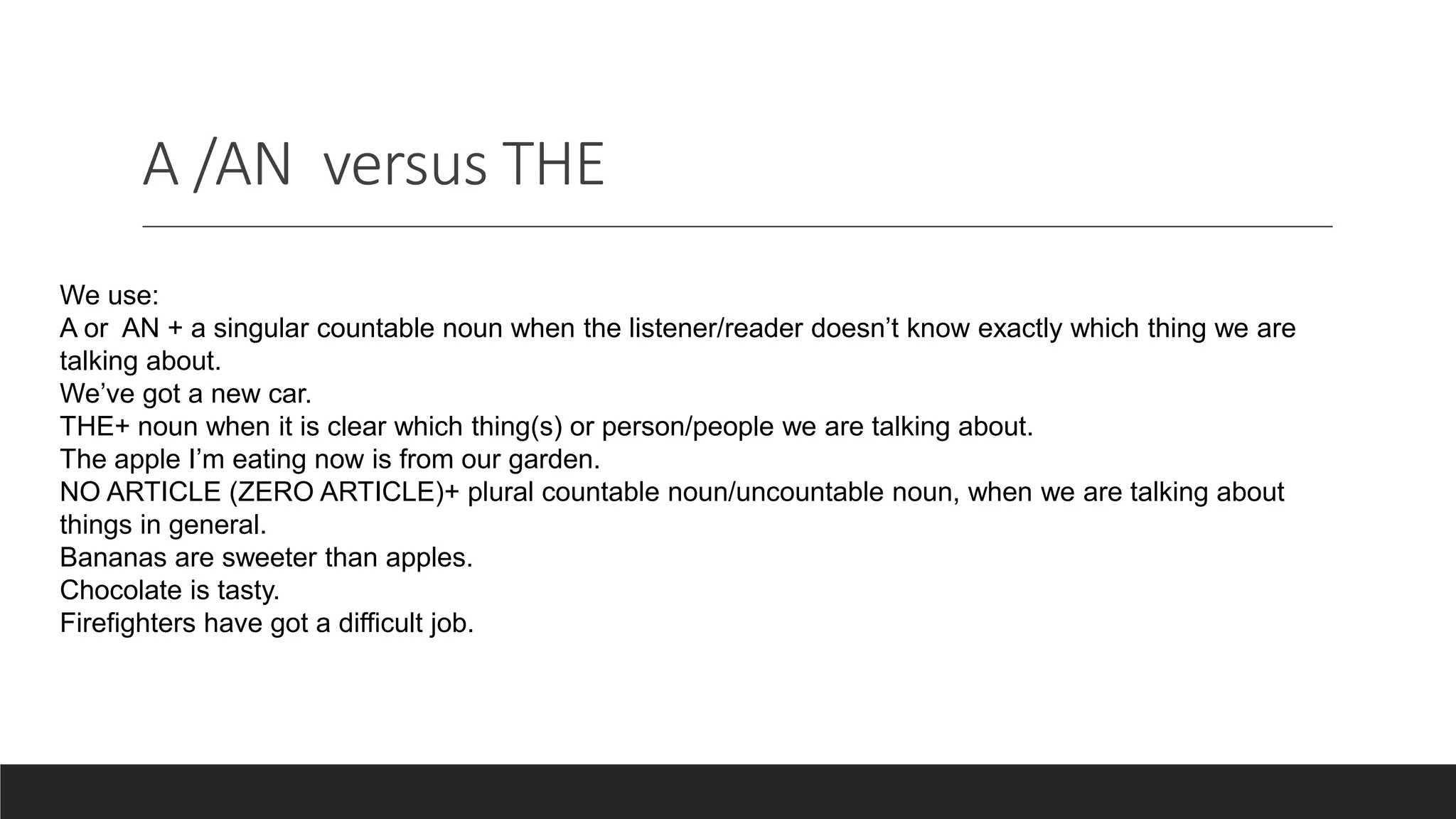 Countable_Uncountable_ articles for secondary school students ppt | PPT