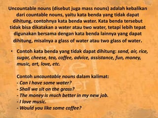 Countable & uncountable noun | PPTX