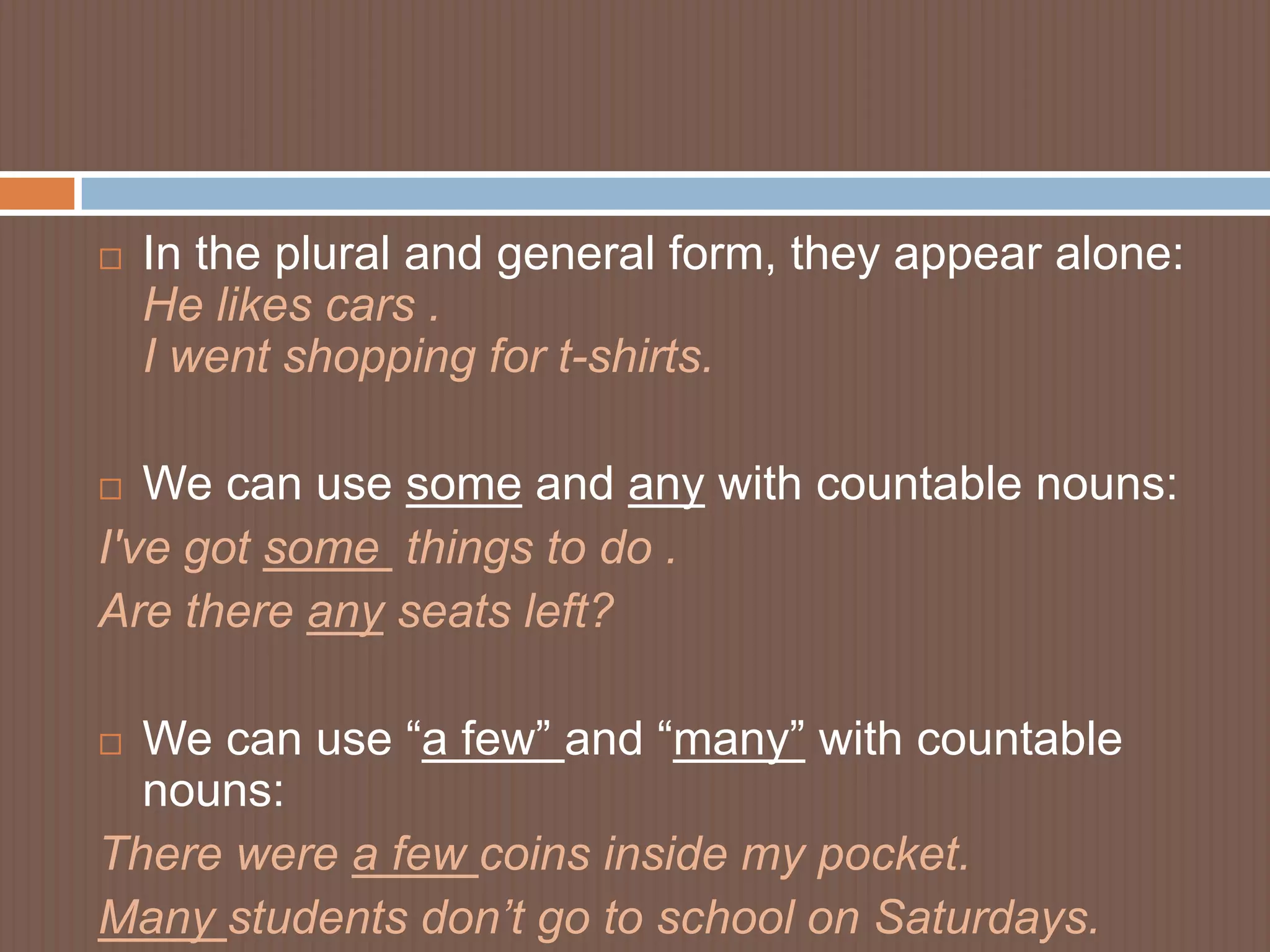 Countable & Uncountable Nouns | PPTX