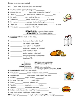 Countable uncountable nouns | PDF