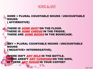 Countable & uncountable nouns | PPT