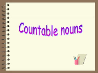 ENGLISH ESL COUNTABLE VS UNCOUNTABLE NOUNS | PPT
