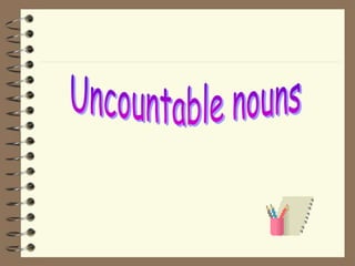 ENGLISH ESL COUNTABLE VS UNCOUNTABLE NOUNS | PPT