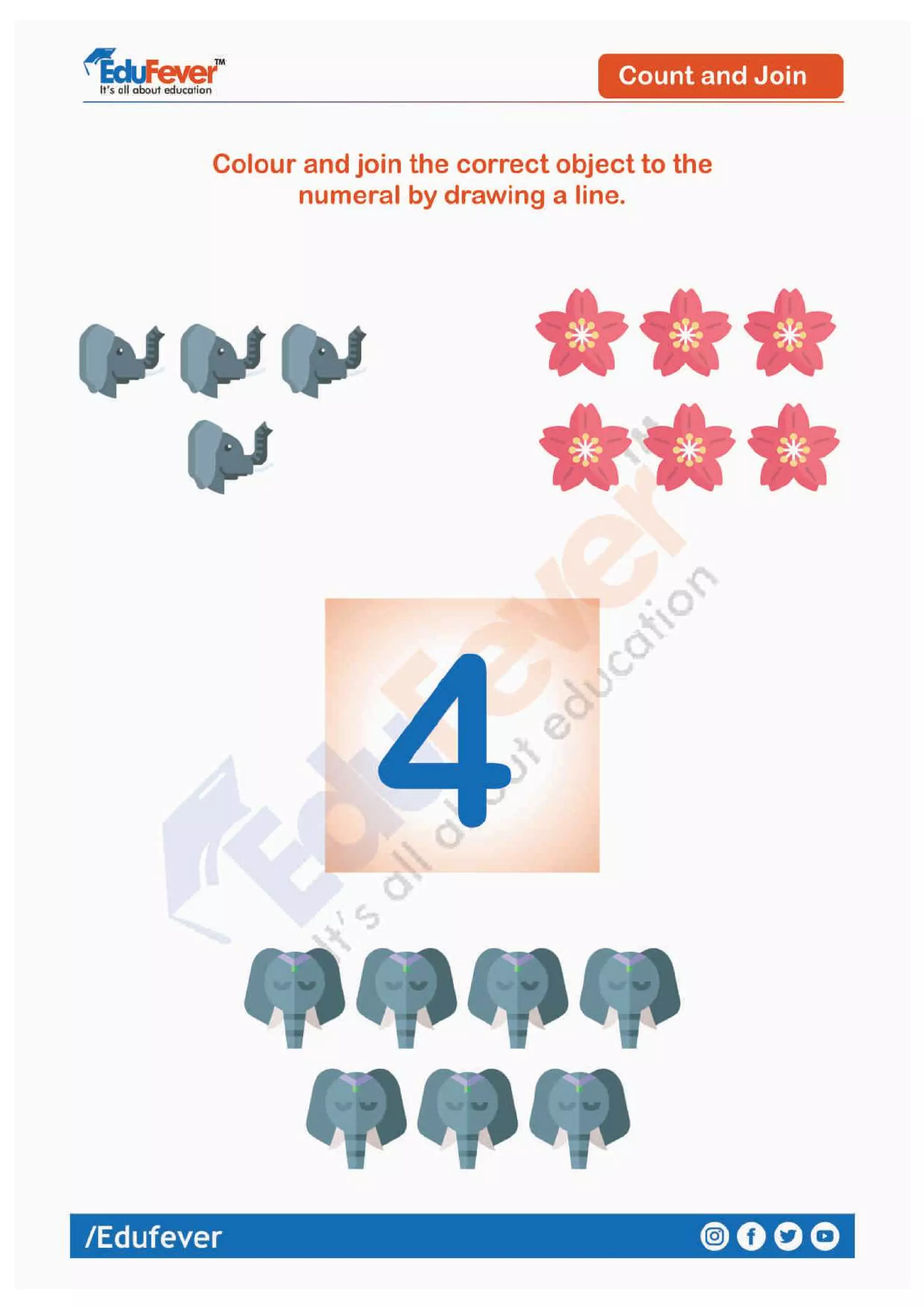 Count and Join - UKG Worksheet | PDF | Science