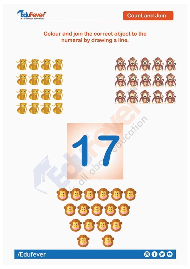 Count and Join - UKG Worksheet | PDF | Science