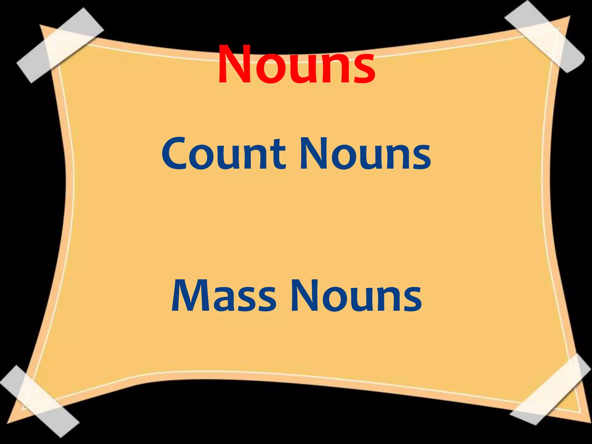 Count and Mass Nouns; Collective Nouns Grade 4 | PPTX