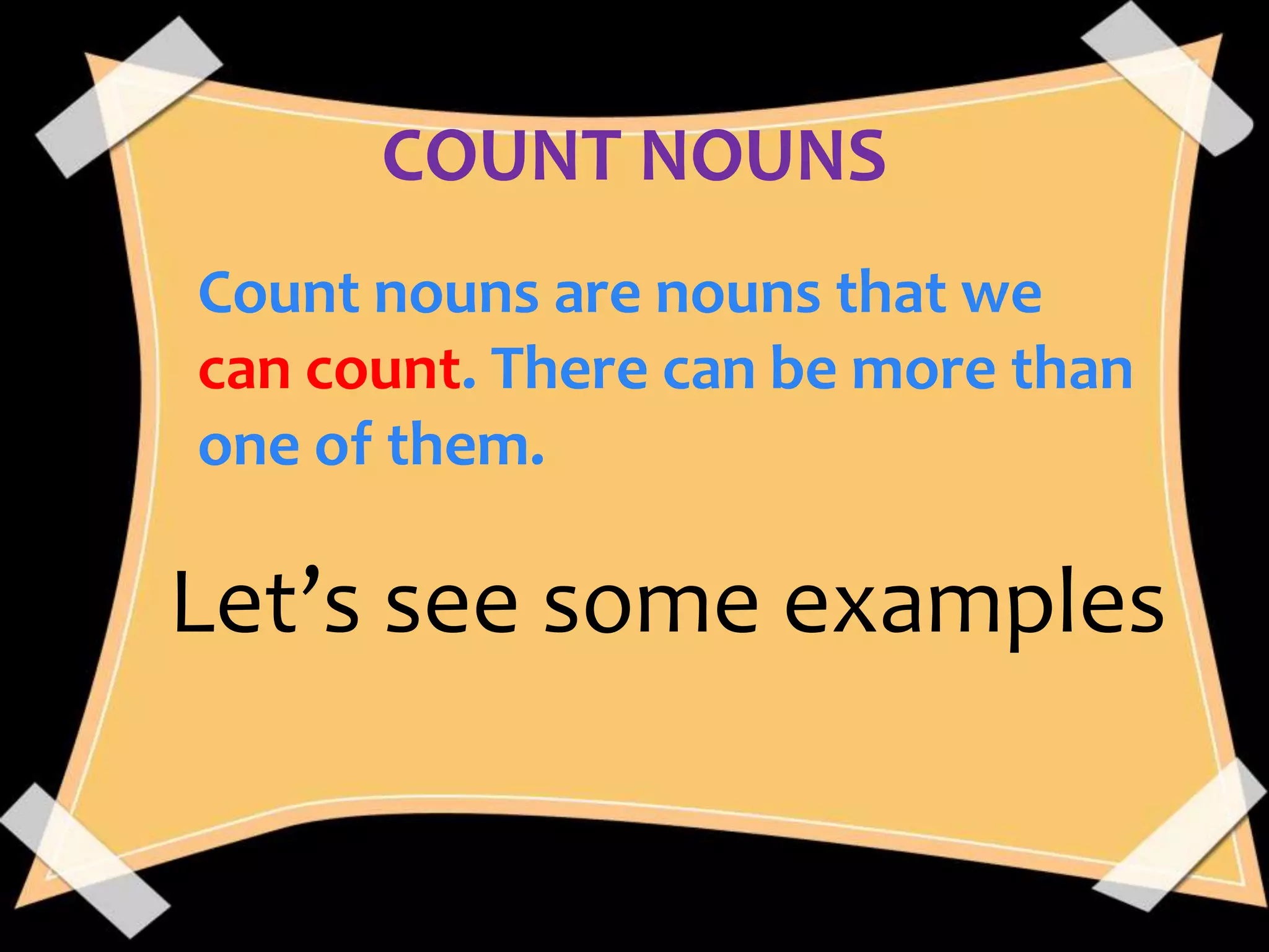 Count and Mass Nouns; Collective Nouns Grade 4 | PPTX