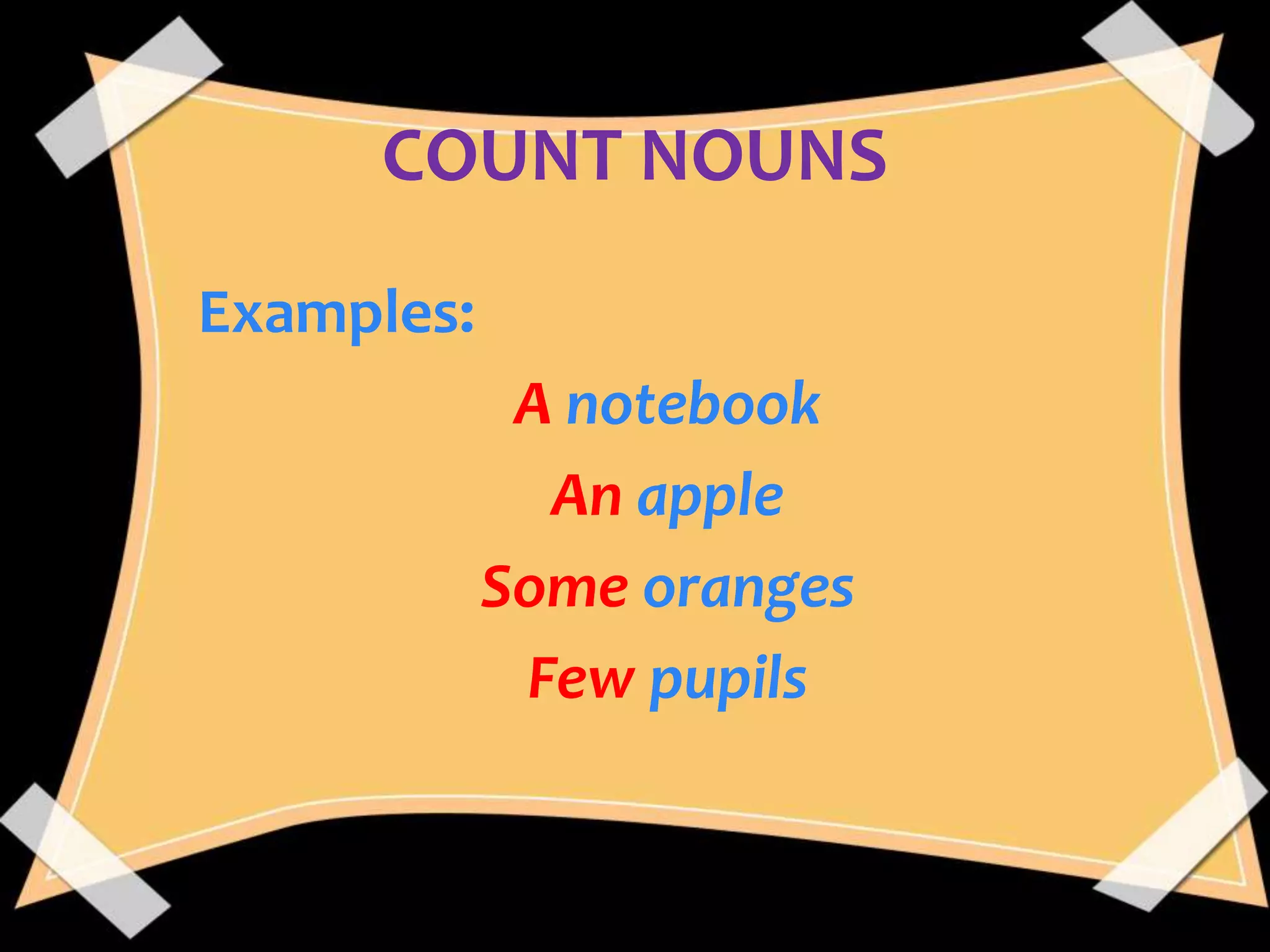 Count and Mass Nouns; Collective Nouns Grade 4 | PPTX