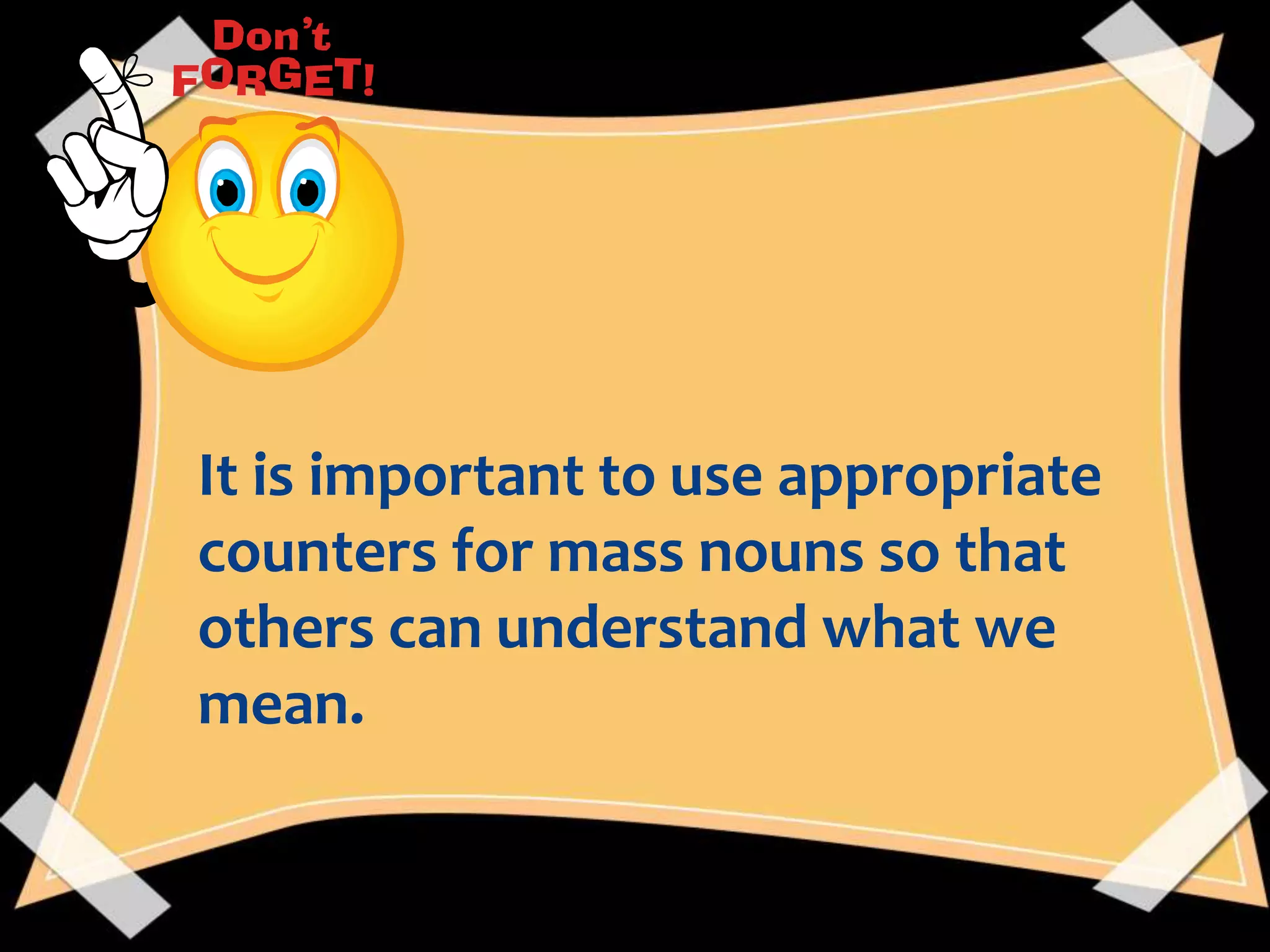 Count and Mass Nouns; Collective Nouns Grade 4 | PPTX