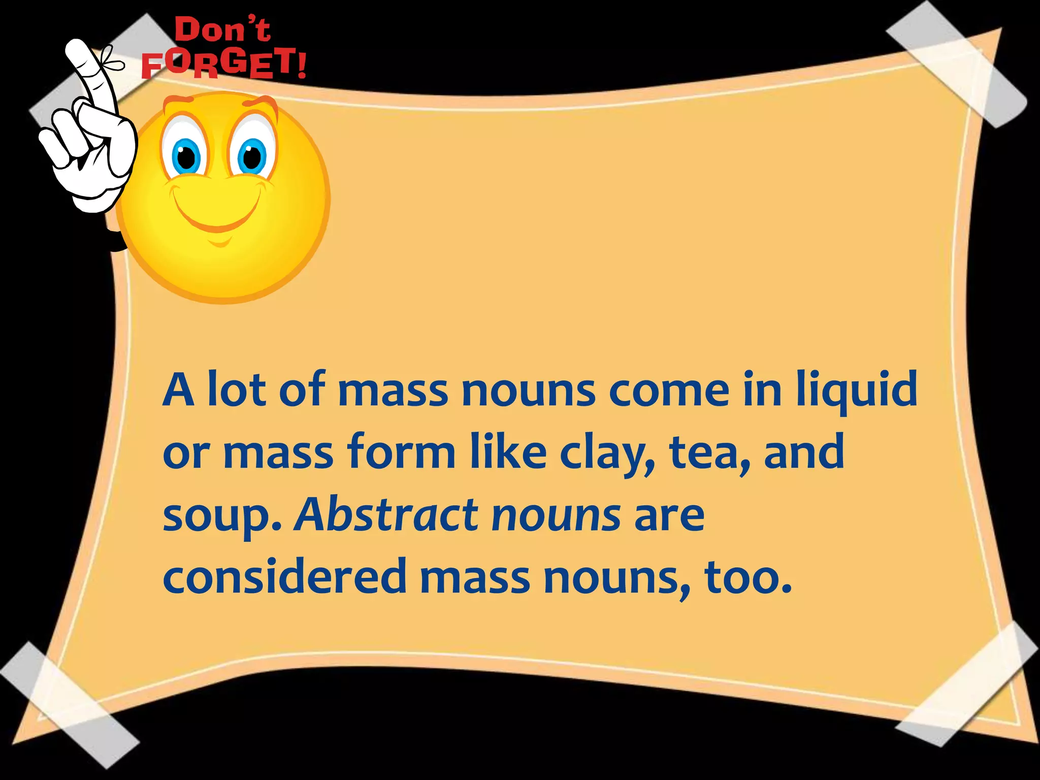 Count and Mass Nouns; Collective Nouns Grade 4 | PPTX