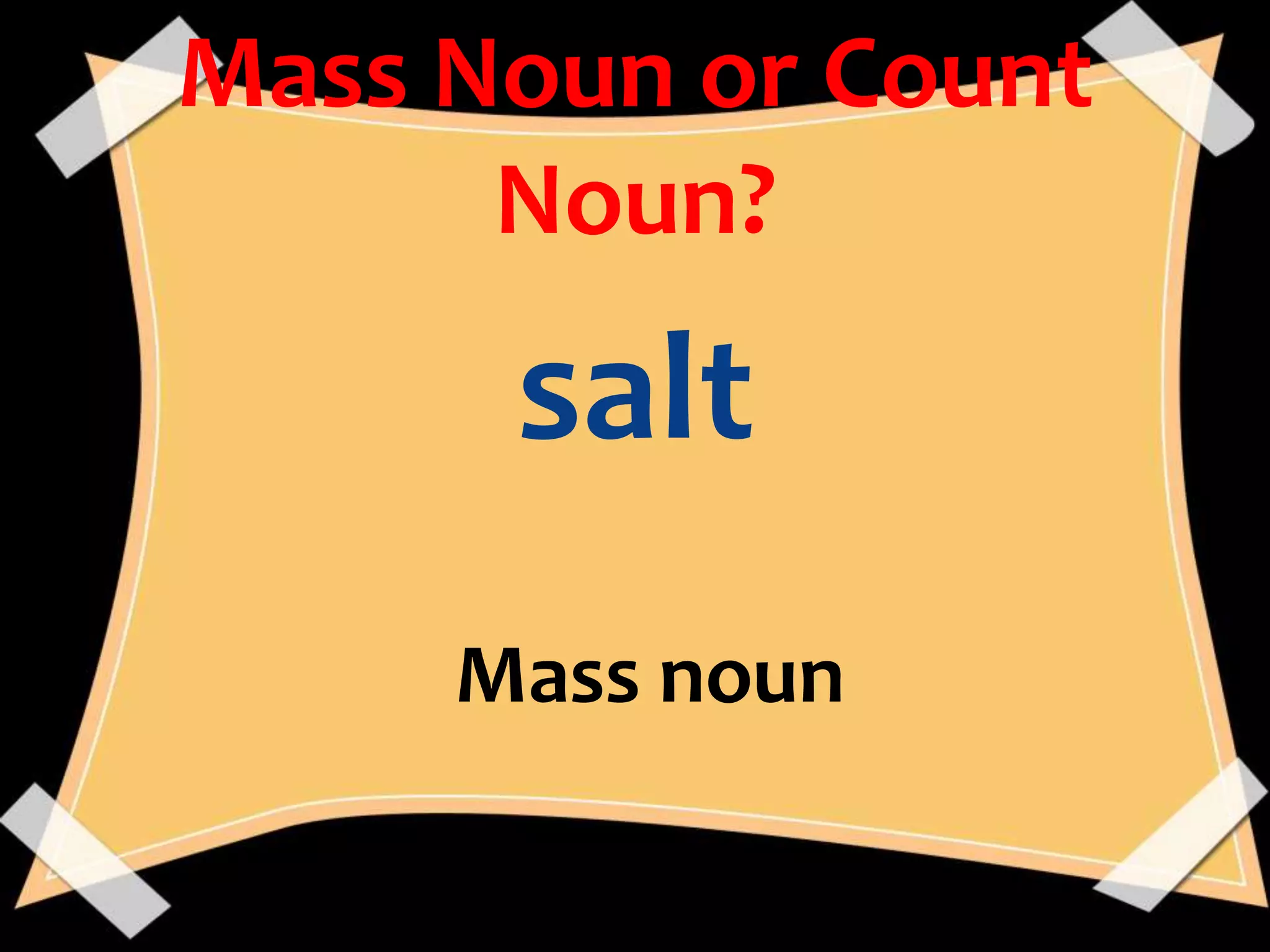 Count and Mass Nouns; Collective Nouns Grade 4 | PPTX