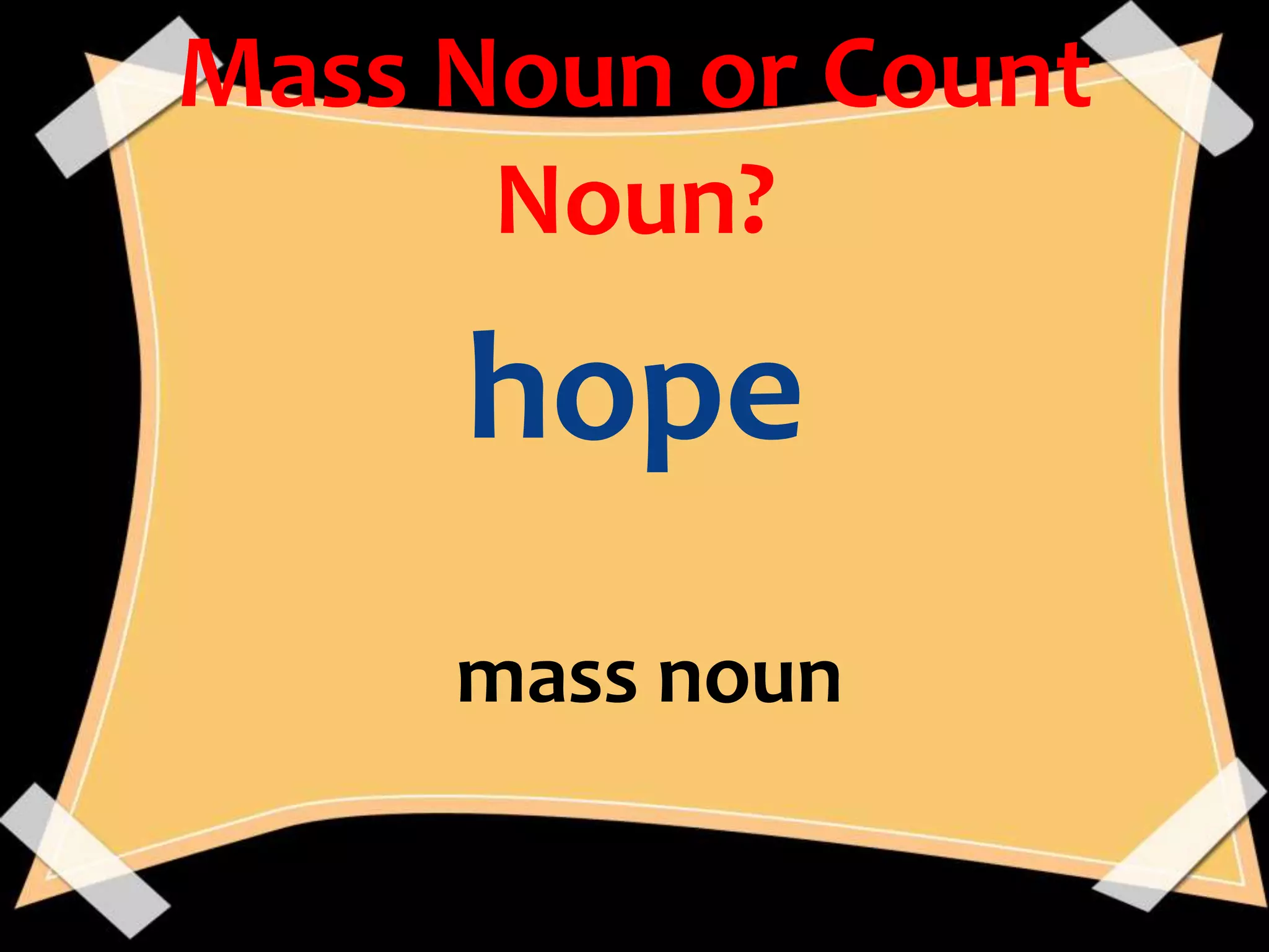 Count and Mass Nouns; Collective Nouns Grade 4 | PPTX