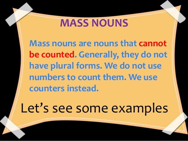 Count and Mass Nouns; Collective Nouns Grade 4