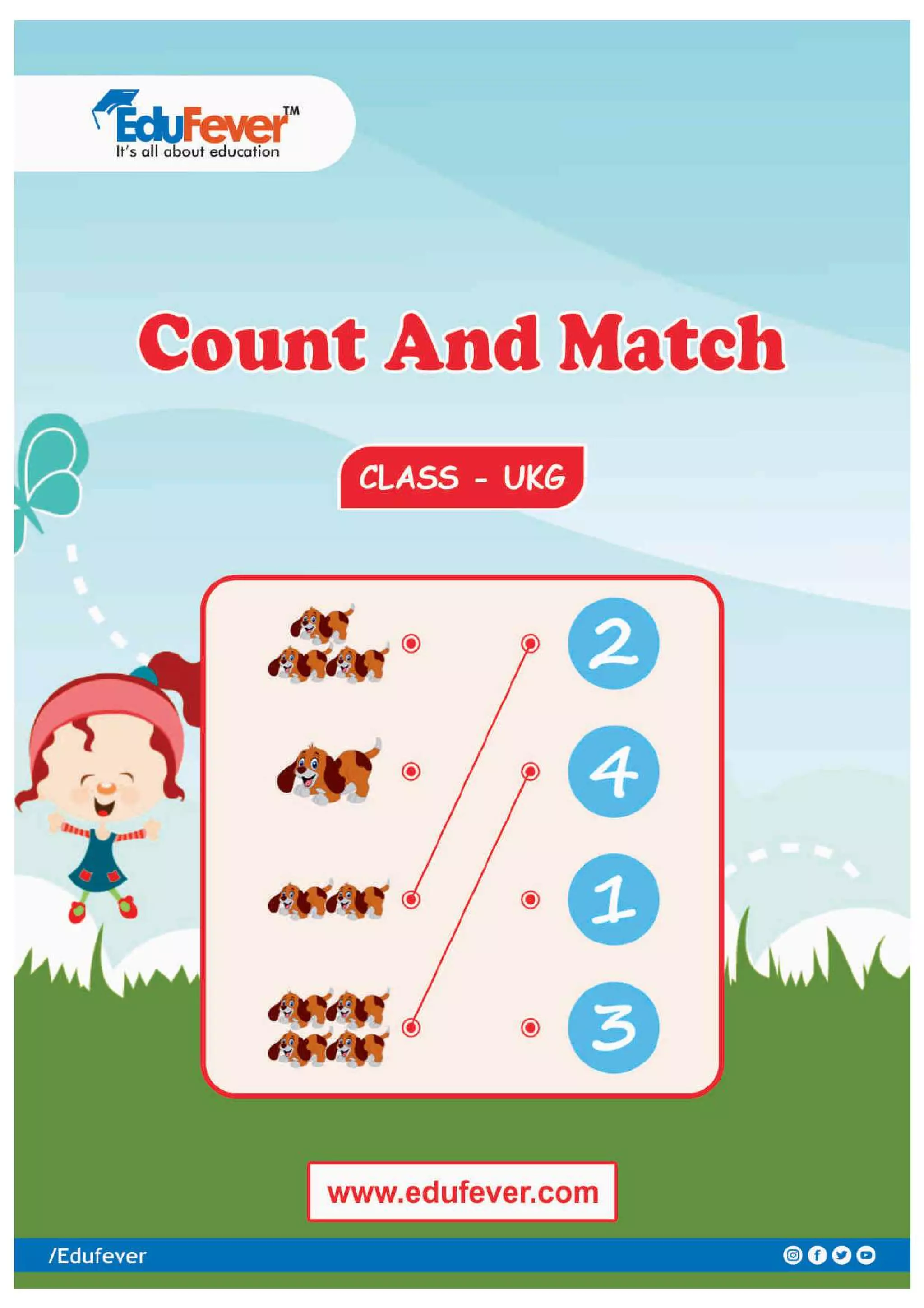 Count and Match - UKG Worksheet | PDF