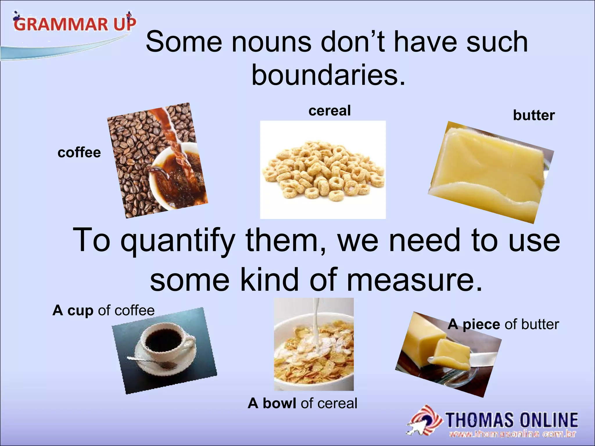 Count and non count nouns-1 | PPT