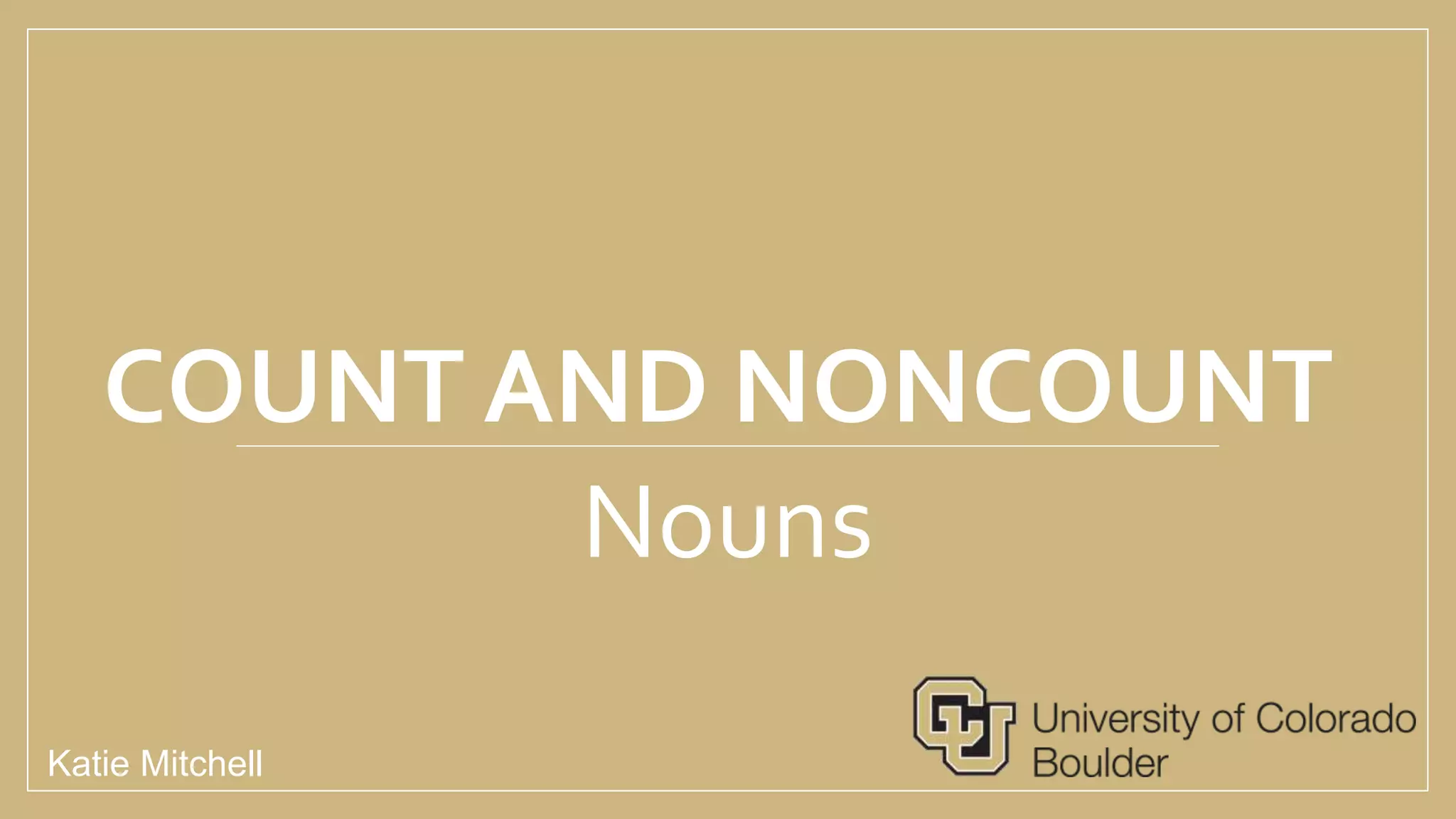 Count and Noncount | PPT