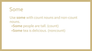 Count and Noncount | PPTX