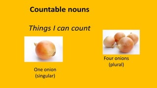 Count and non count nouns | PPT