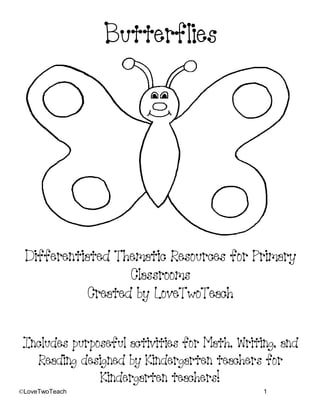 Count and sight words on butterflies | PDF