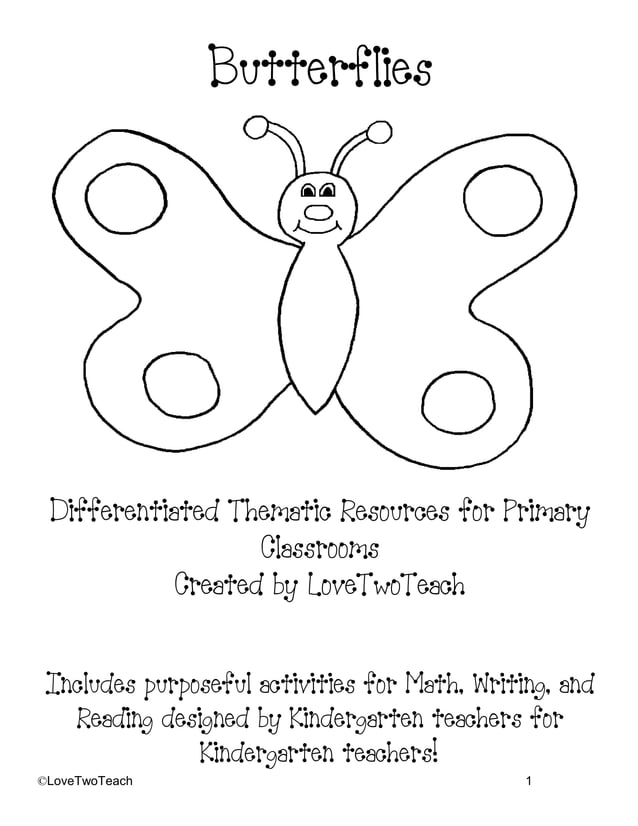 Count and sight words on butterflies | PDF