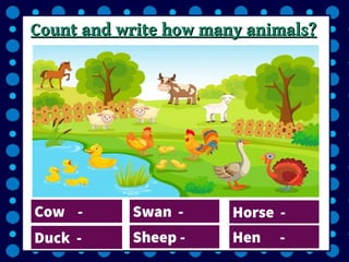 Count and write (1 to 5) | PDF