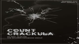 Count Crackula - An IIT G General Quiz | PPTX