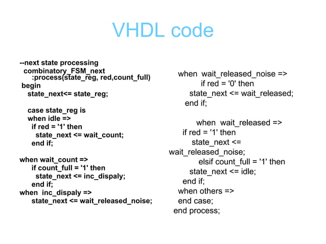 Count display VHDL tutorial | PPT
