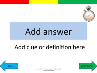Countdown Game Template 10 Seconds | PPT