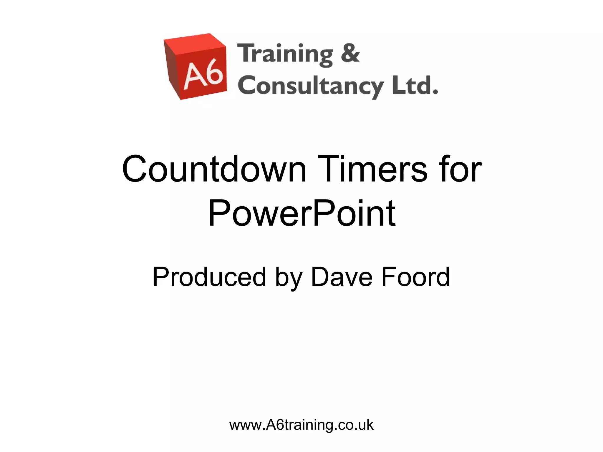 Countdown timers for power point | PPT