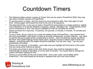 Countdown timers for power point | PPT