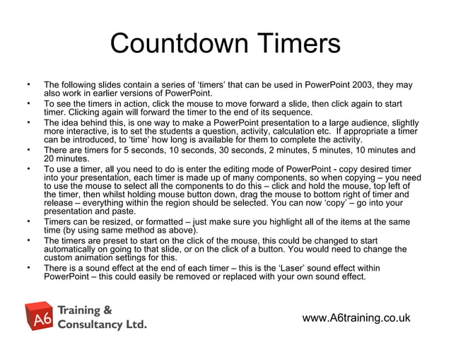 Countdown timers for power point | PPT | Computing | Technology & Computing