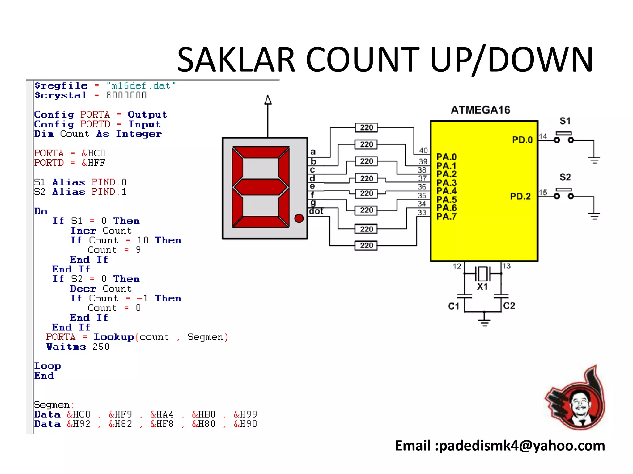 Counter Mikrokontrol AVR menggunkan BASCOM | PPT