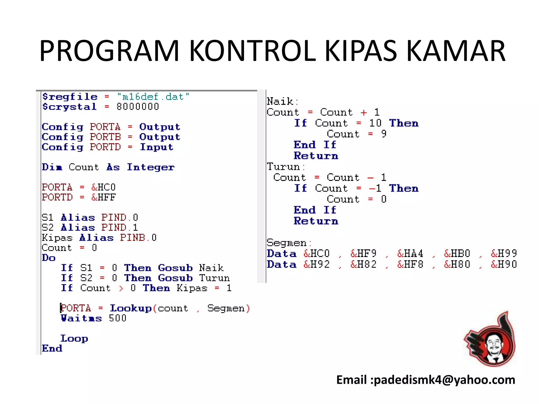 Counter Mikrokontrol AVR menggunkan BASCOM | PPT