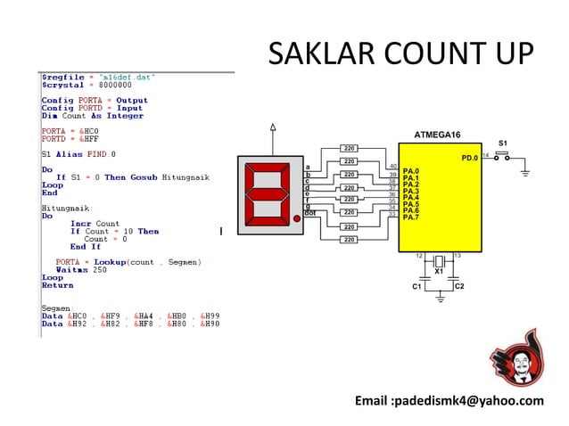 Counter Mikrokontrol AVR menggunkan BASCOM | PPT