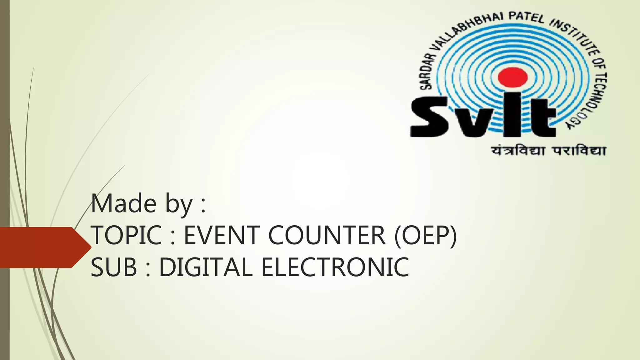 Counter digital electronics | PPTX