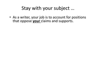 Counter-Argument | PDF