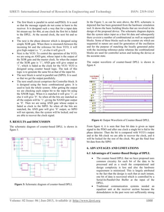 Counter based design of dpll for wireless communication | PDF