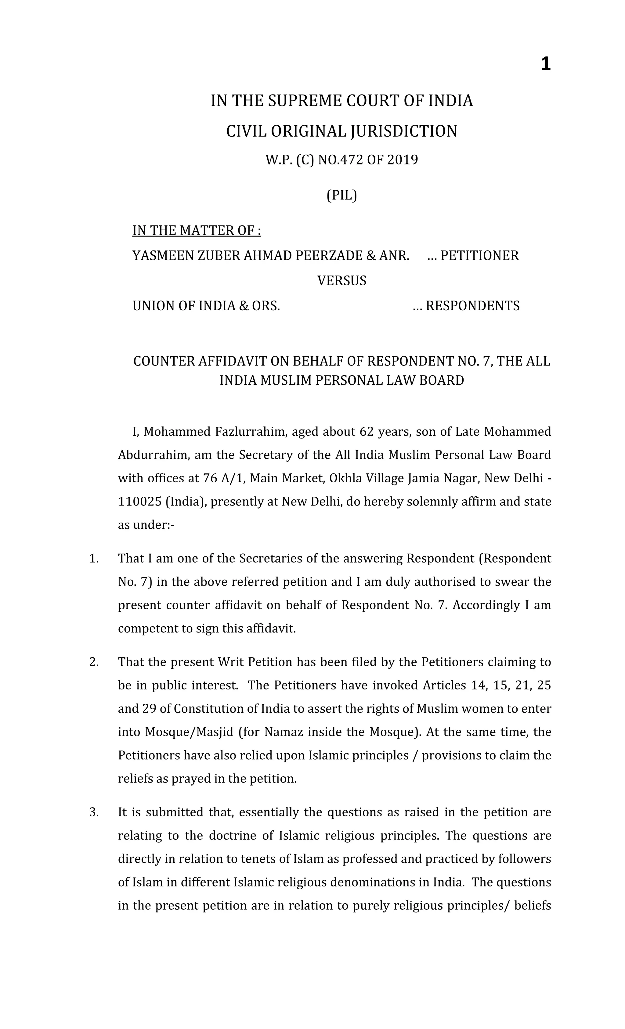 Counter affidavit of the resp aimplb | PDF