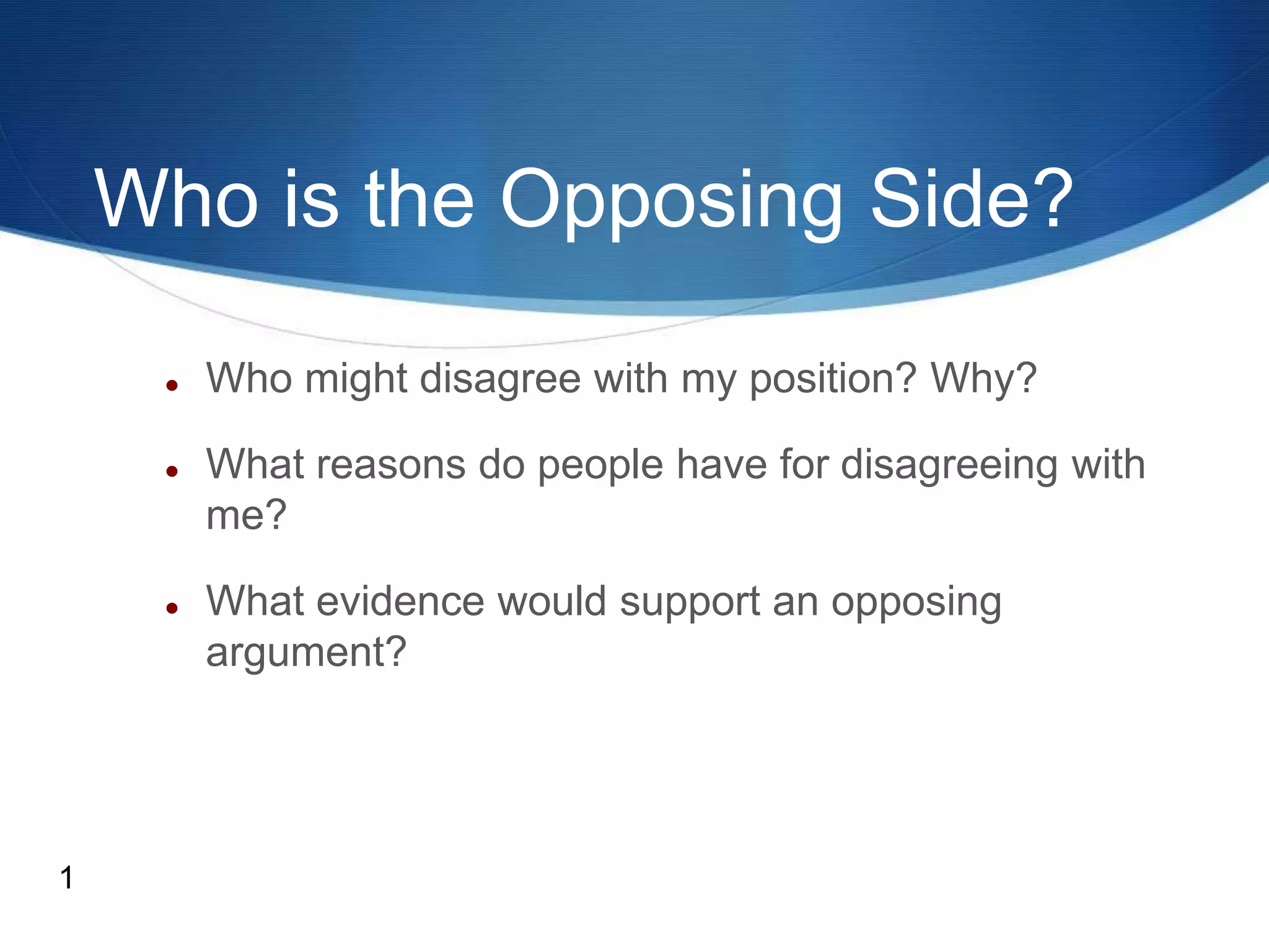 Counterargument | PPTX