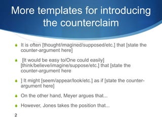 Counterargument | PPTX