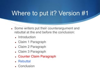 Counterargument | PPTX