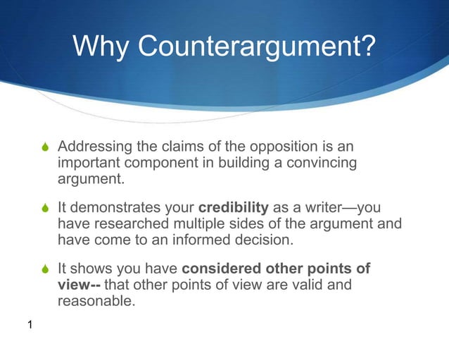 Counterargument | PPTX