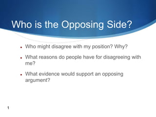 Counterargument | PPTX