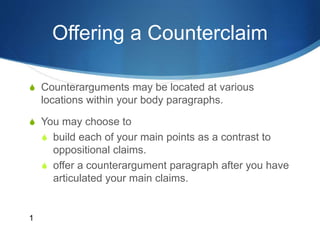 Counterargument | PPTX