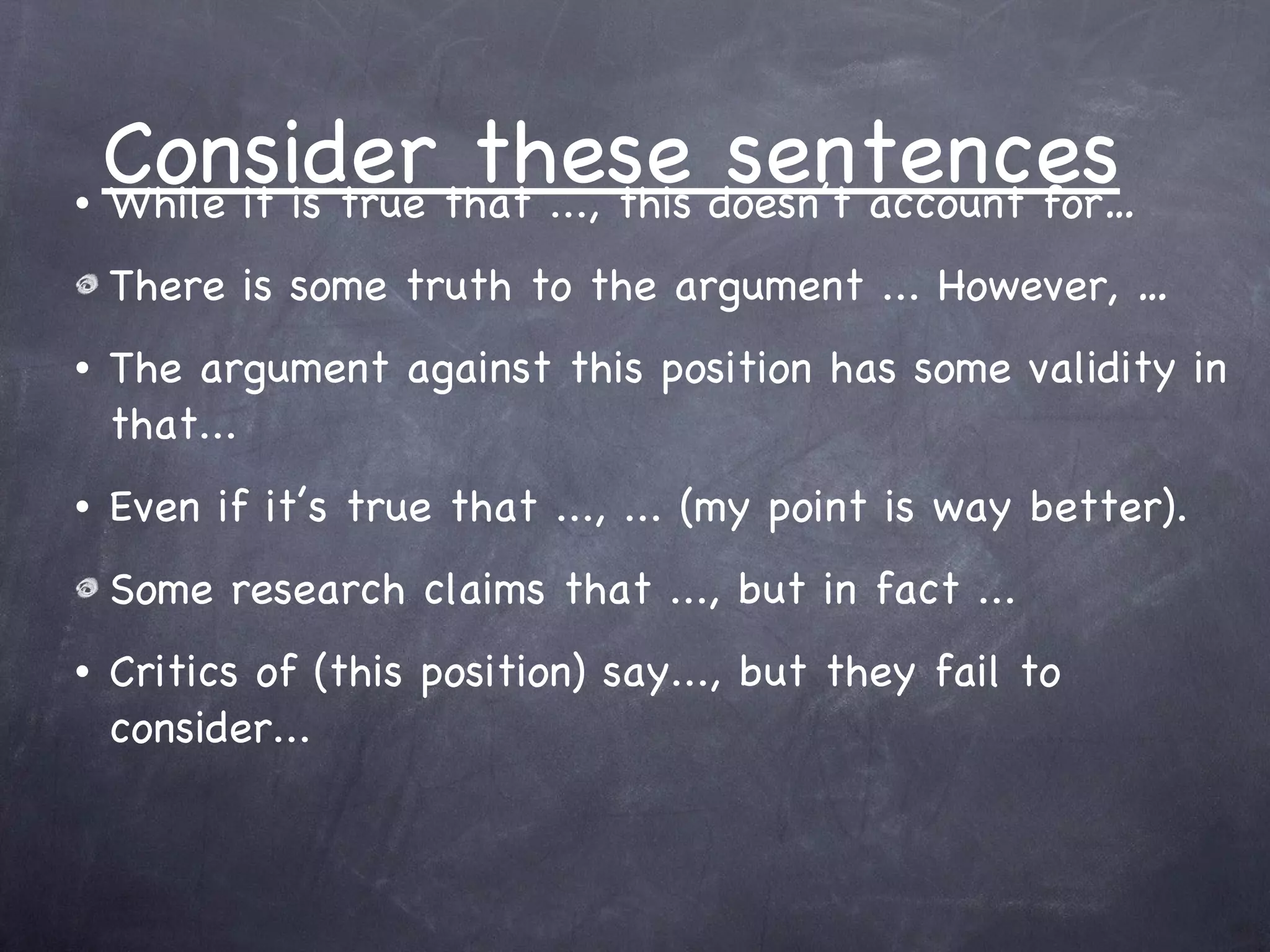 Counter argument presentation | PPT