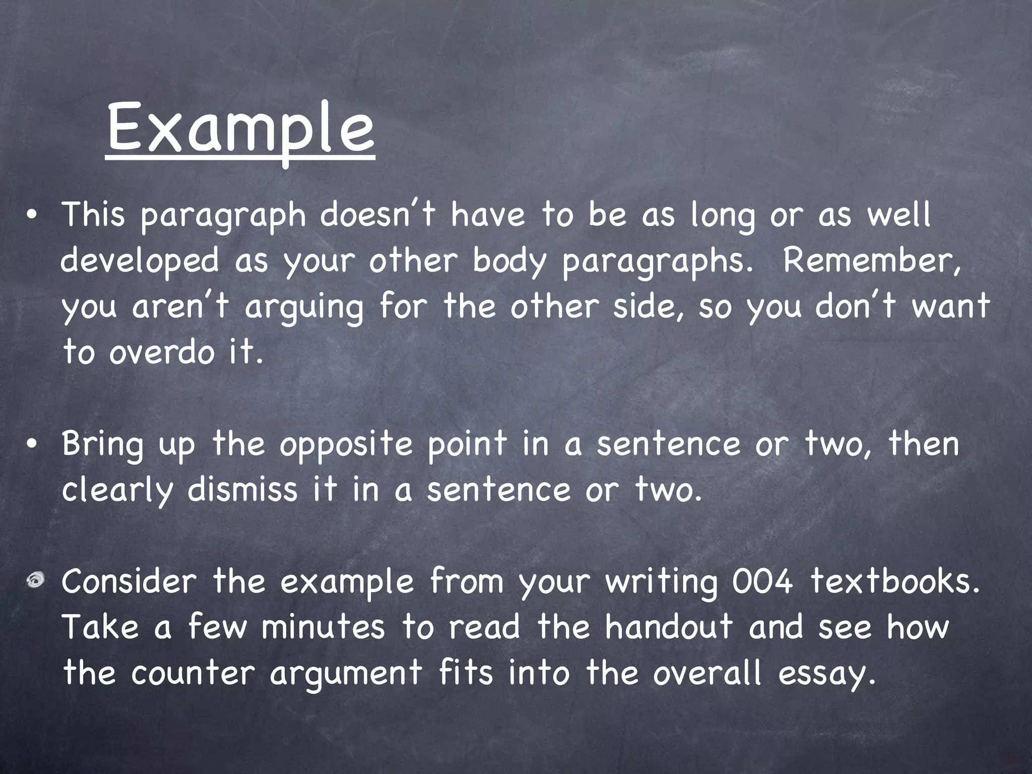 Counter argument presentation | PPT