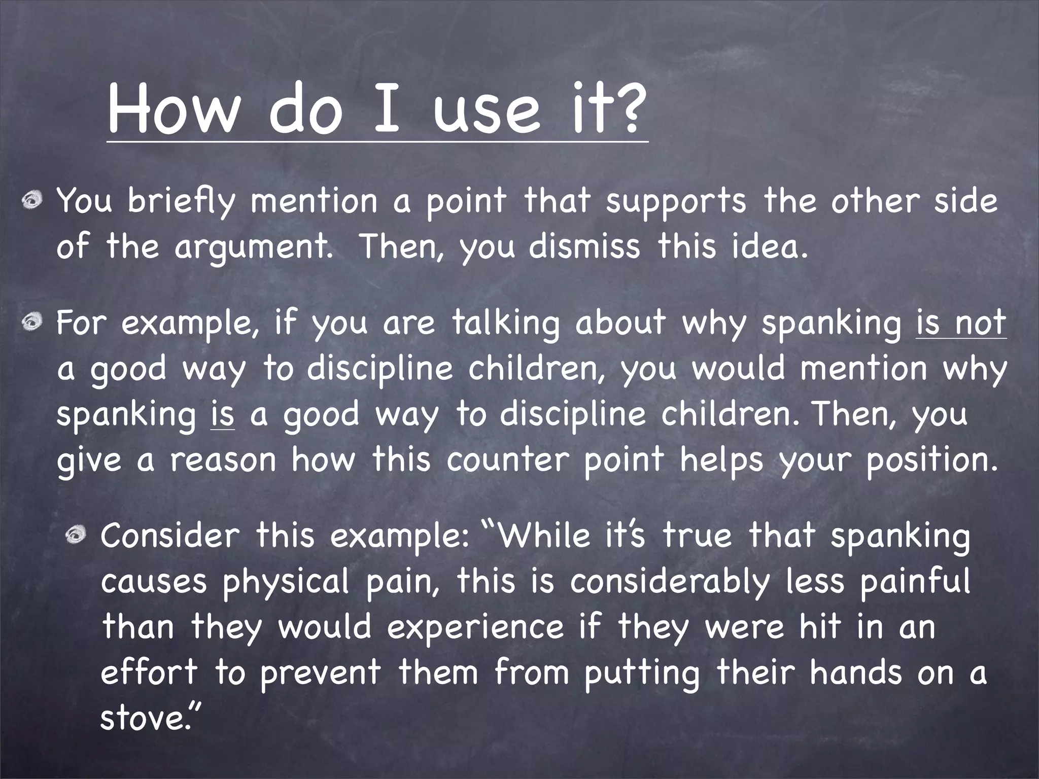 Counter argument presentation | PDF