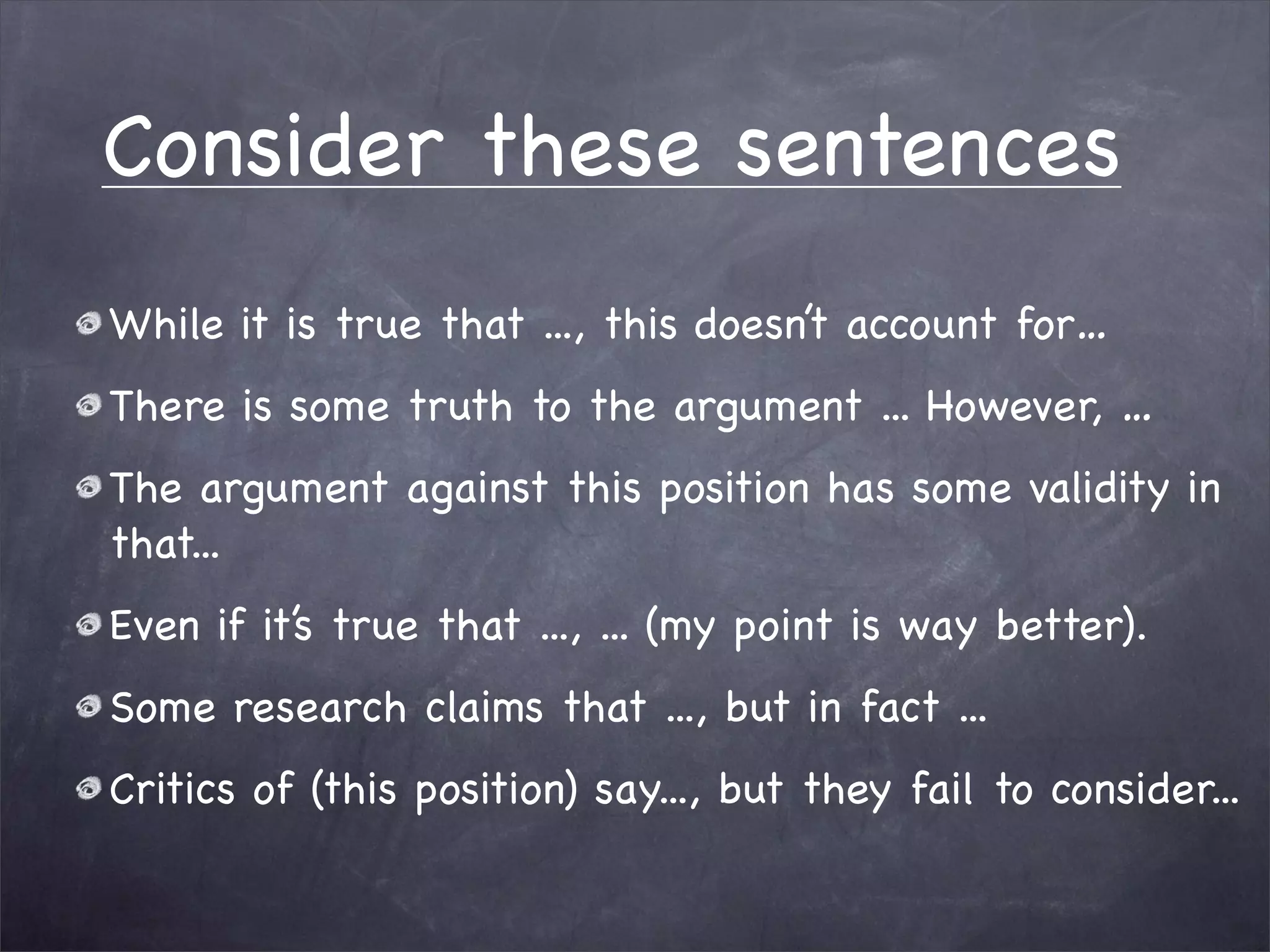 Counter argument presentation | PDF