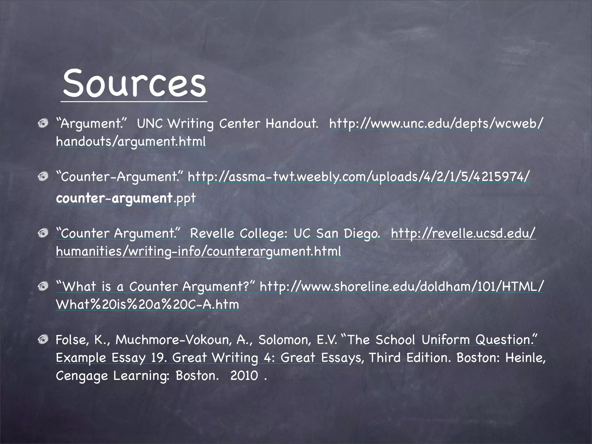 Counter argument presentation | PDF