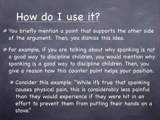 Counter argument presentation | PDF